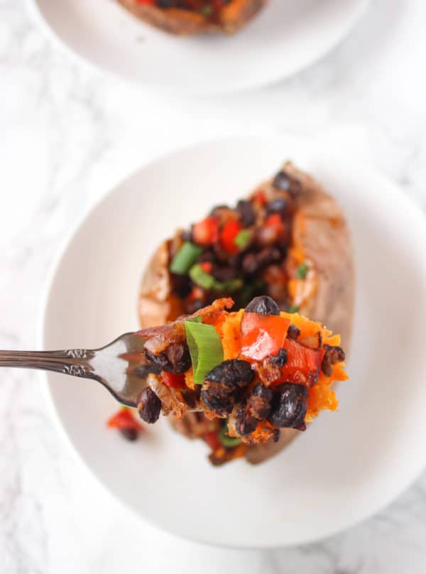 Easy Mexican Stuffed Sweet Potatoes - Healthy Liv