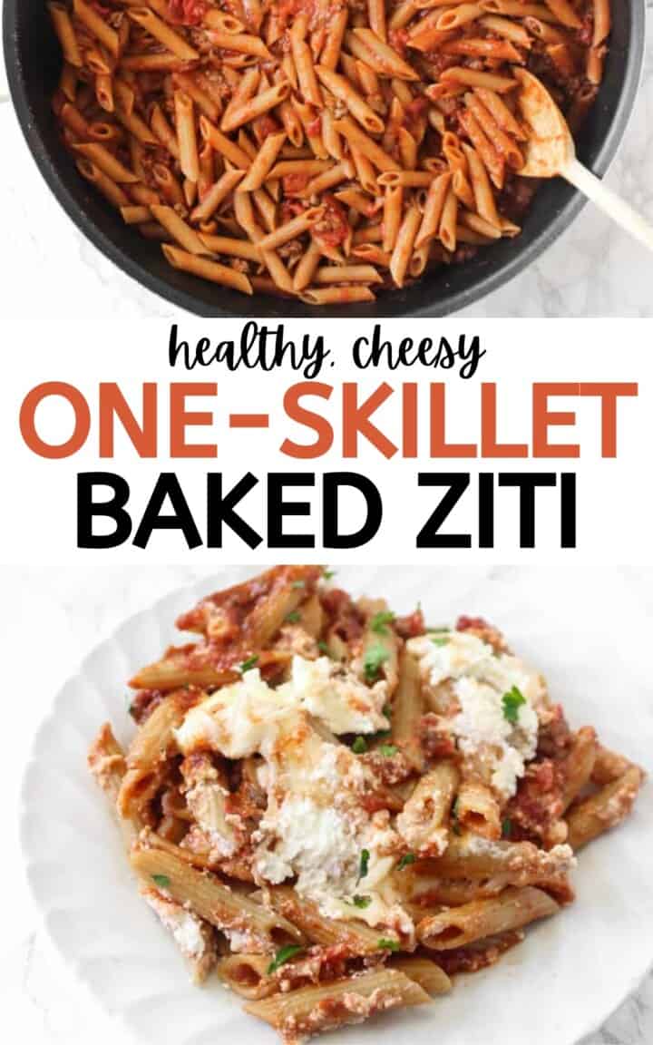 Cheesy One Skillet Baked Ziti Healthy Liv cheesy-one-skillet-baked-ziti-healthy-liv