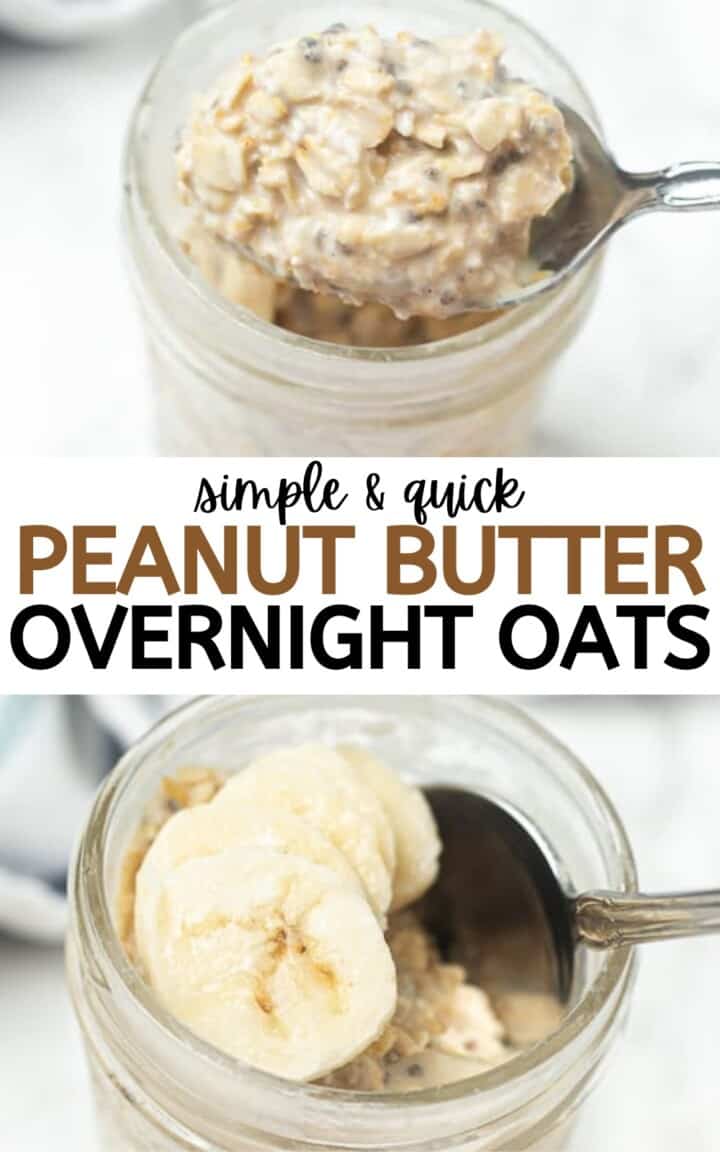 Simple Peanut Butter Overnight Oats - Healthy Liv