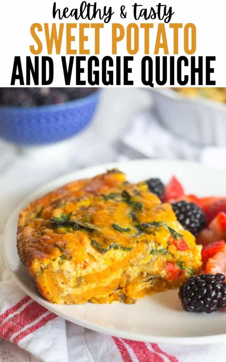 Sweet Potato Crust Quiche