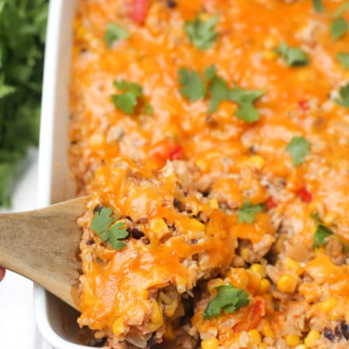 Mexican Cauliflower Rice Casserole - Healthy Liv