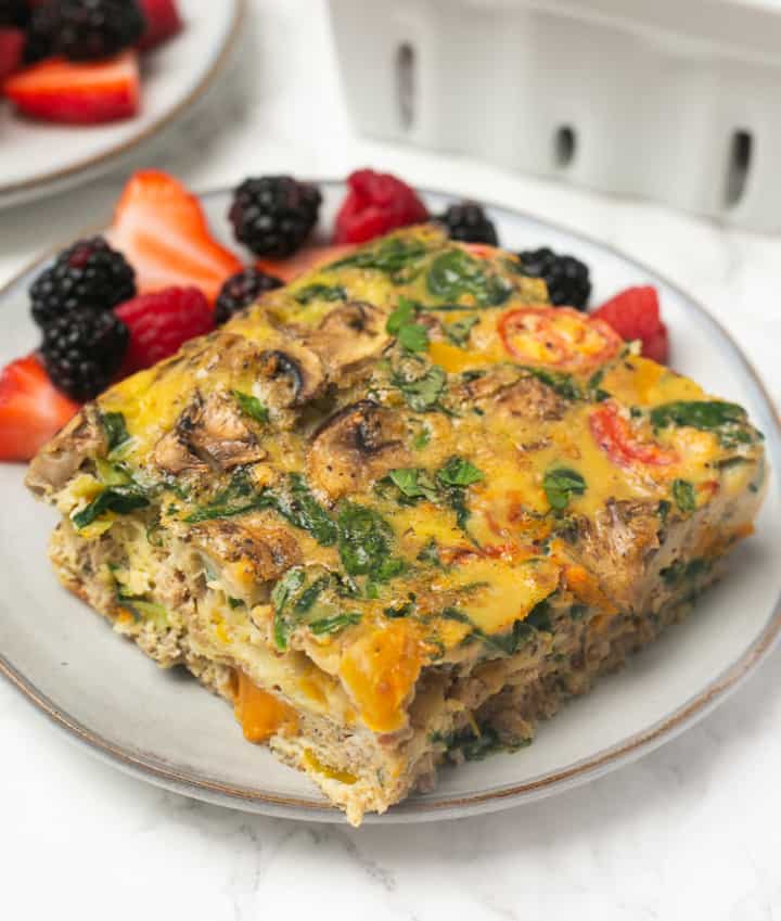 Make-Ahead Turkey Sausage Veggie Frittata - Healthy Liv