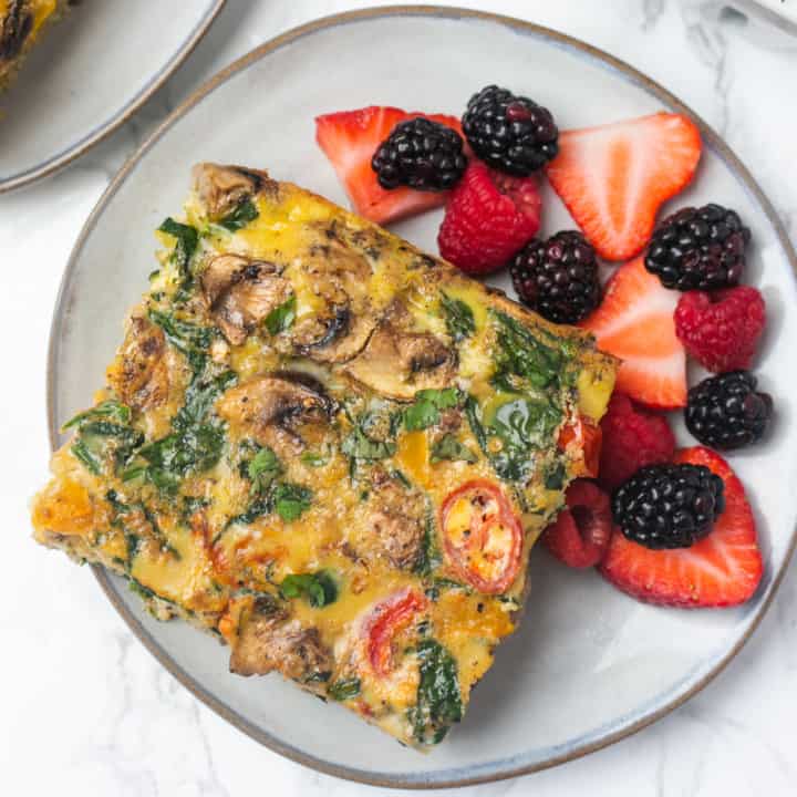 Make-Ahead Turkey Sausage Veggie Frittata - Healthy Liv